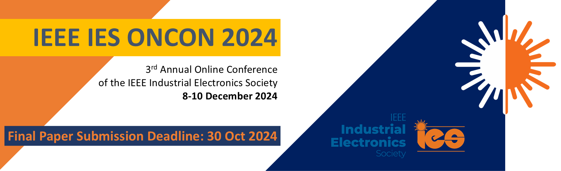2024 ONCON – The 3rd IEEE Industrial Electronics Society Annual Online Conference - IEEE ...