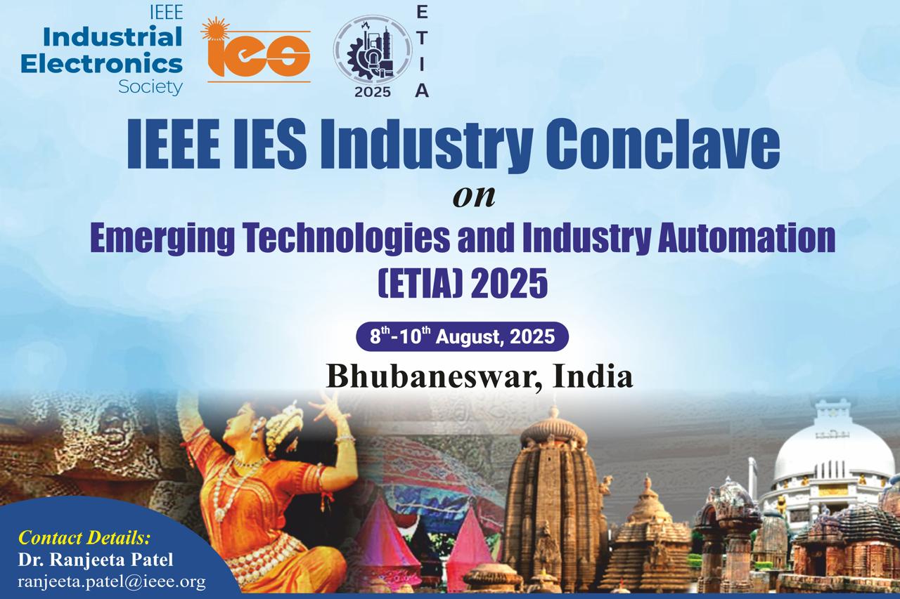IEEE IES Industry Conclave on Emerging Technologies and Industry Automation (ETIA)